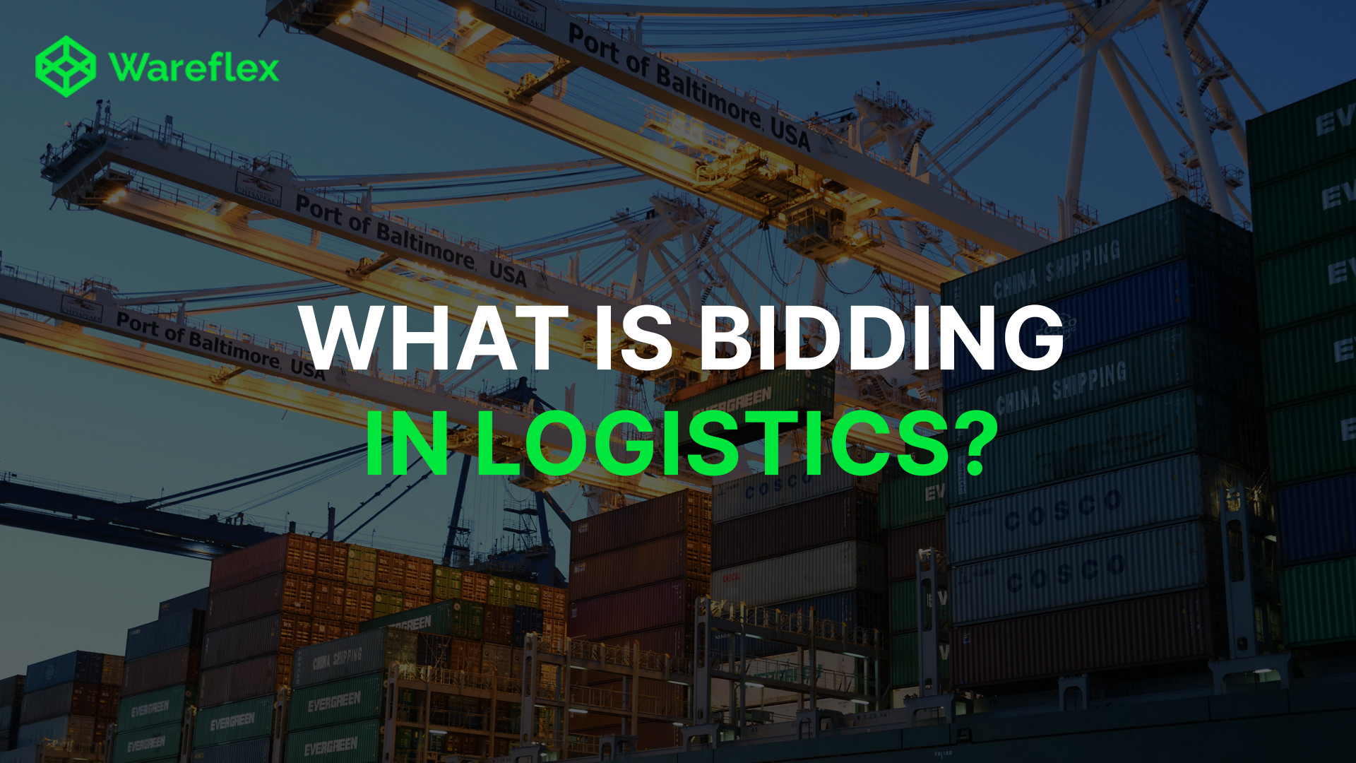 What is logistics bidding?